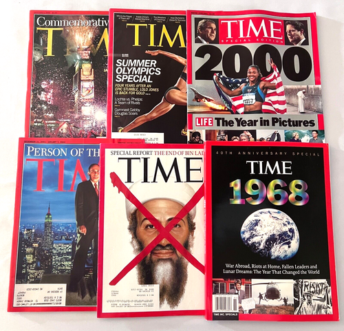 x6 TIME Magazine 2000s Lot End of Bin Laden Rudy Giuliani Person of the ...