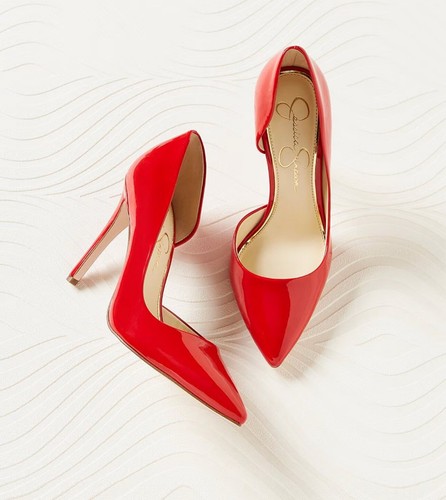 Jessica Simpson | Prizma Patent d'Orsay Red Pumps | eBay
