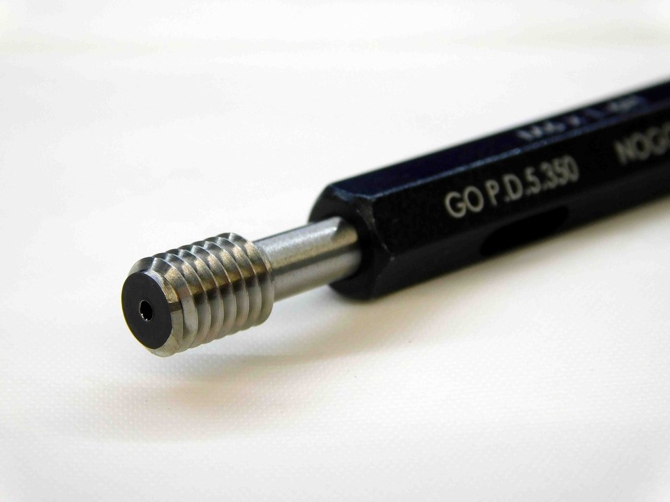 NEW M6 X 1.0 6H METRIC THREAD PLUG GAGE 6.0 1 GO NO GO P.D.'S = 5.350 ...