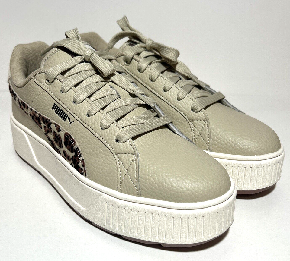 Puma Karmen Leopard Womens Size 9 Platform Beige Fashion Animal Print ...