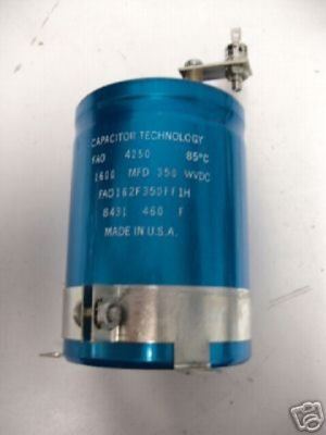 CAPTECH FA0162F350FF1H CAPACITOR 1600 MFD 350 WVDC FAO 4250 | eBay