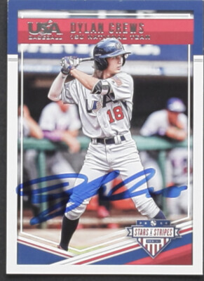 Dylan Crews Signed 2018 USA Baseball Stars and Stripes Card #53 (JSA ...