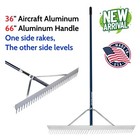 36" Field Rake Sand Grooming Tool for Ground/Lawn/Rock Leveling ...