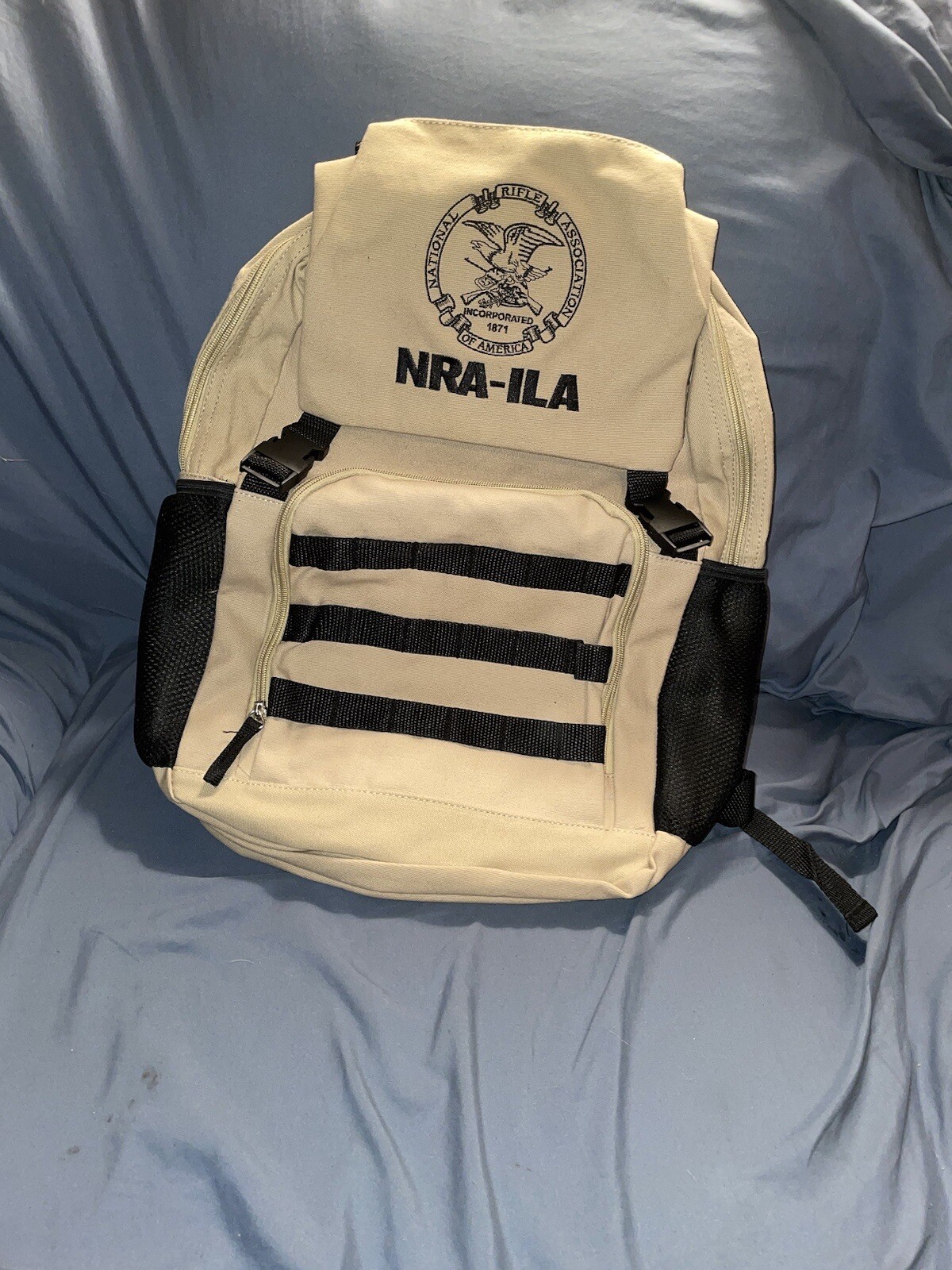 *SUPER NICE*🔥NRA~ILA TACTICAL Tan BACKPACK🔥UNUSED w/ 11 Pockets ~ MUST ...