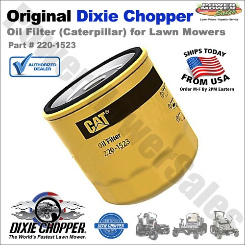 Genuine OEM Dixie Chopper Oil Filter (Caterpillar) for Lawn Mowers ...