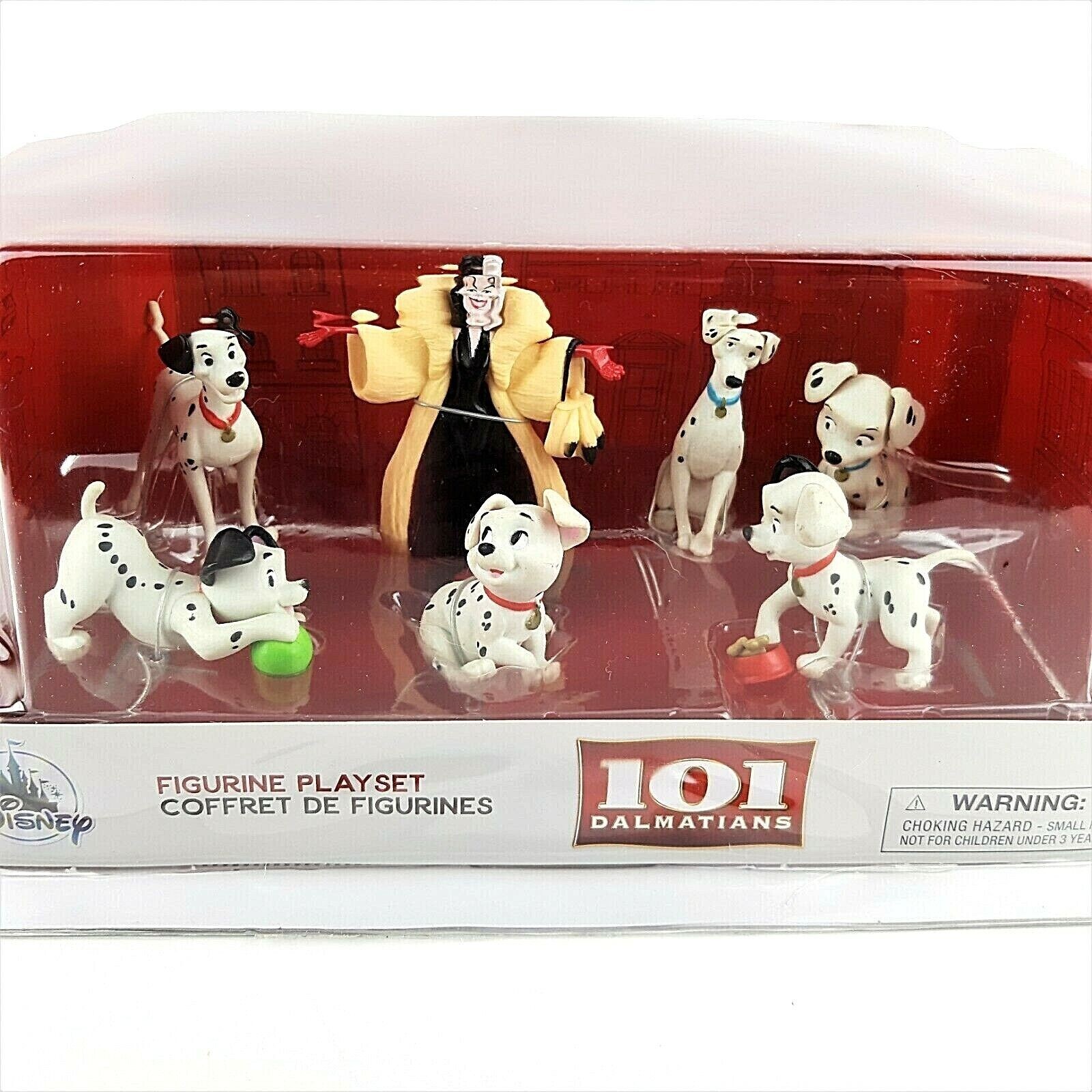 Disney 101 DALMATIANS Figurine Set 7 Mini Figures Puppies Cake Toppers ...