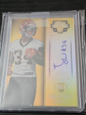 JAMES WILDER JR 2014 Totally Certified RC Rookie Auto GOLD BENGALS 5/5 ...