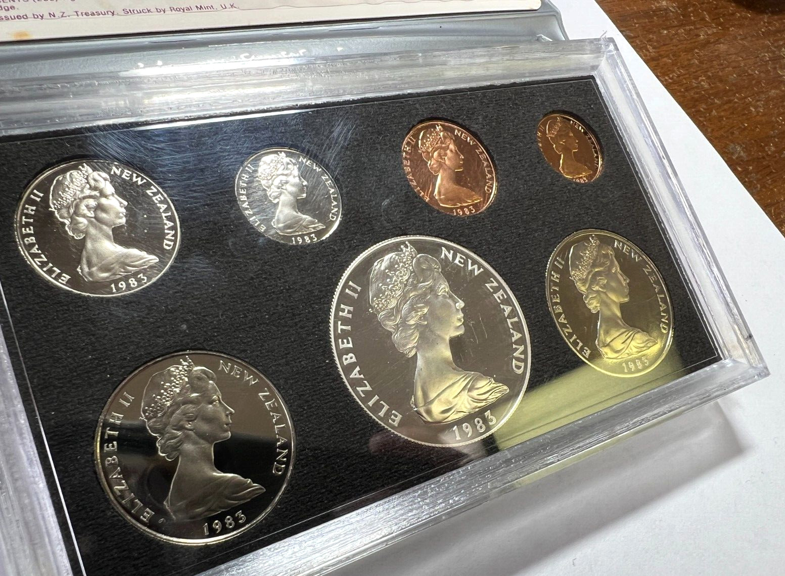1983 New Zealand SILVER Proof 7 coin Set in | Grelly USA