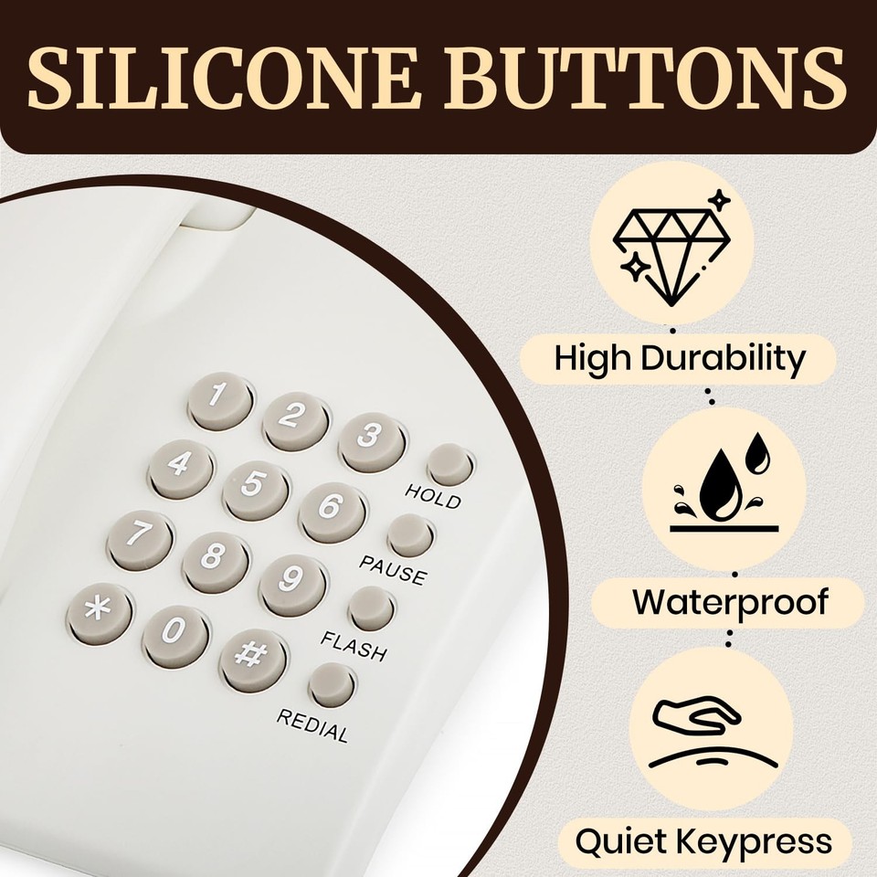 Corded Phone for Landline, Landline Telephone for Home, Telephone ...