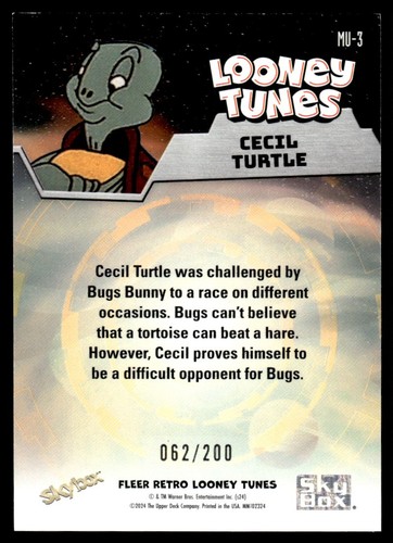 2024 Metal Universe Looney Tunes Orange PMG Cecil Turtle 062/200 #MU-3 ...