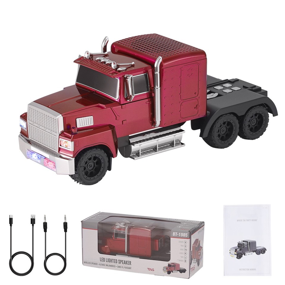 Portable Retro Truck Bluetooth Speaker LED HD Sound Wireless Speaker FM ...
