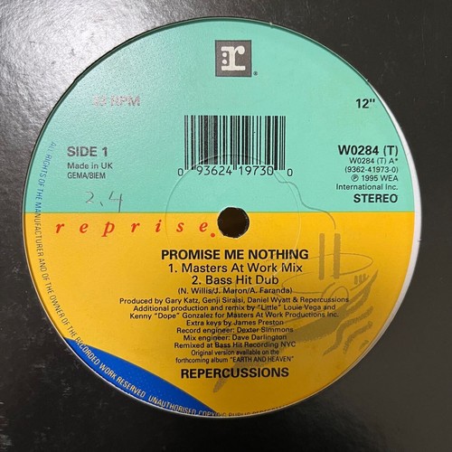 Repercussions Masters At Work Promise Me Nothing | eBay