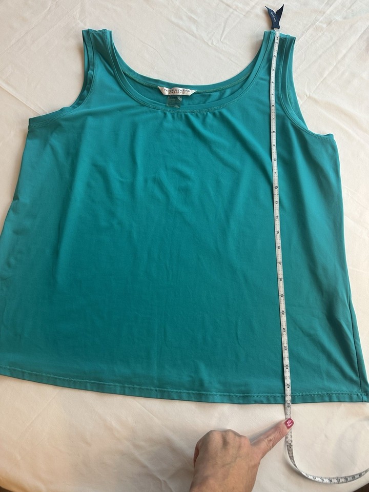 Peter Nygard Collection Women’s Sleeveless Turquoise Tank Top Size 1X ...