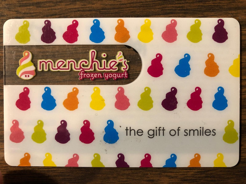 Menchie's Frozen Yogurt Gift Card $100.00 Value. Free Shipping! | eBay