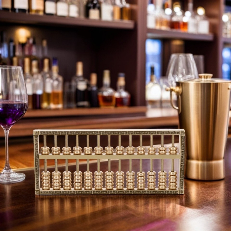 Mini Abacus: Brass Retro Chinese Style Decorative Mini Figurines ...