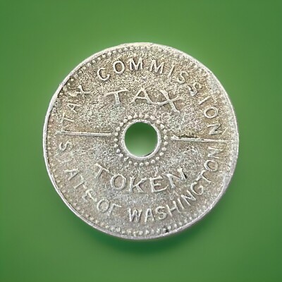 Antique 1935 Washington Sales Tax Commission 10 Cent Aluminum Token | eBay