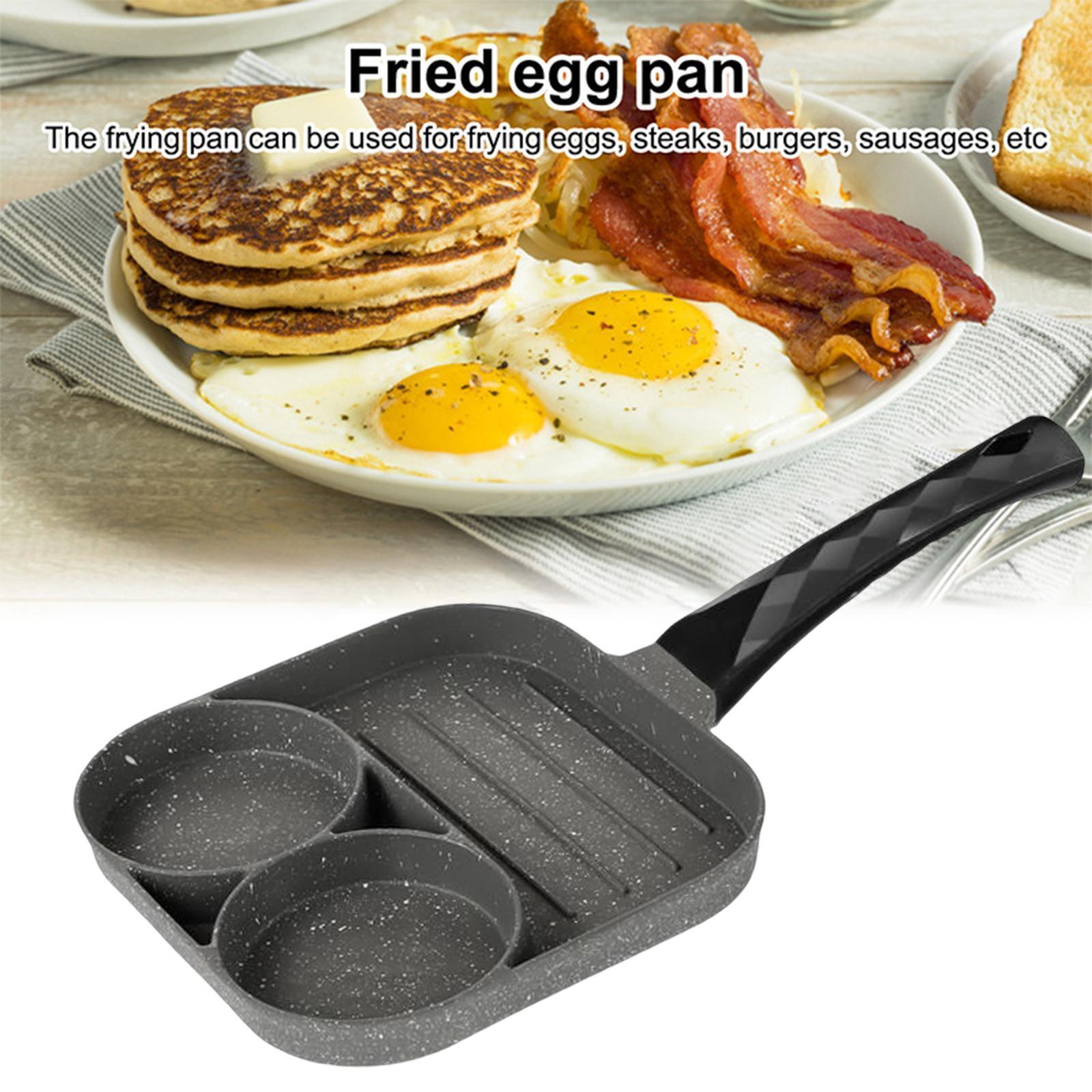 2 in 1 Pancake Pans with 2 Hole Small Breakfast Frying Grill Pot for ...