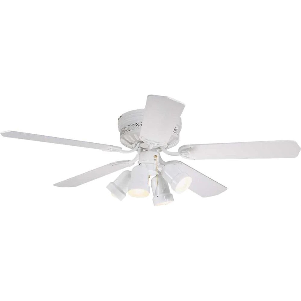 Hunter 4 Light White Spotlight Ceiling Fan Kit | Shelly Lighting