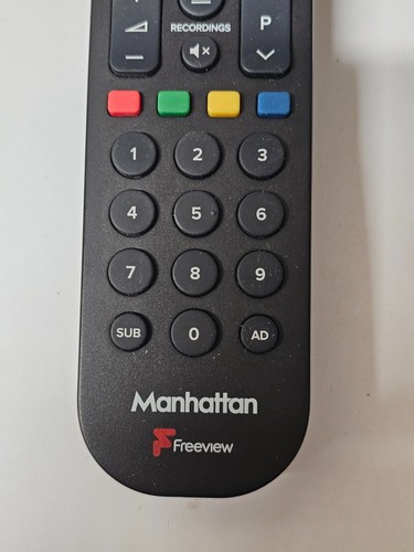 GENUINE Manhattan T2 Hard Disc TV Recorder T2-R Freeview Remote Control ...