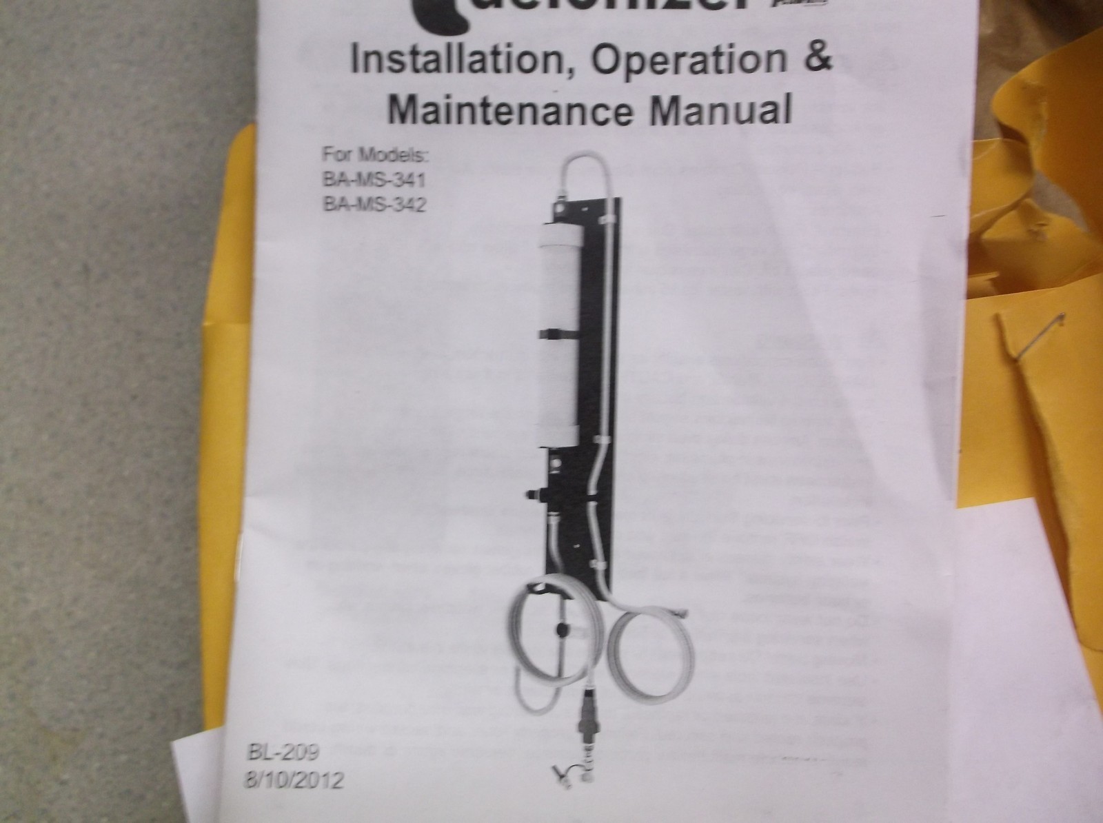 NEW Forklift Deionizer Niagara BL-209 Promatch A000025369 Flow-Rite BA ...