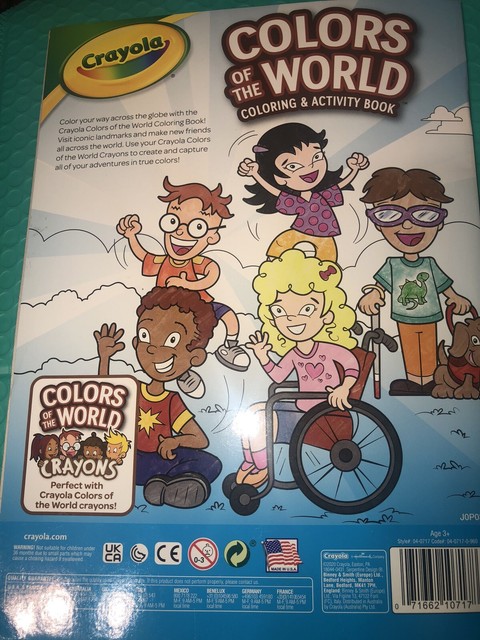 Crayola Colors of The World Coloring and Activity Book 48 Pages Ages 3 ...