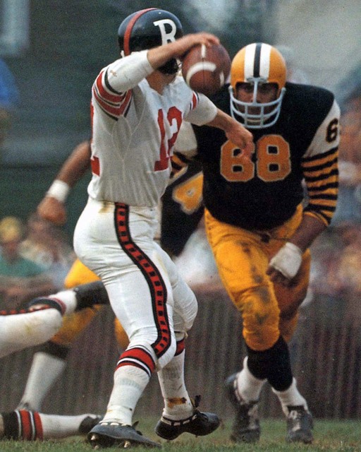 Russ Jackson & Angelo Mosca, CFL Action 8x10 Color Photo | eBay