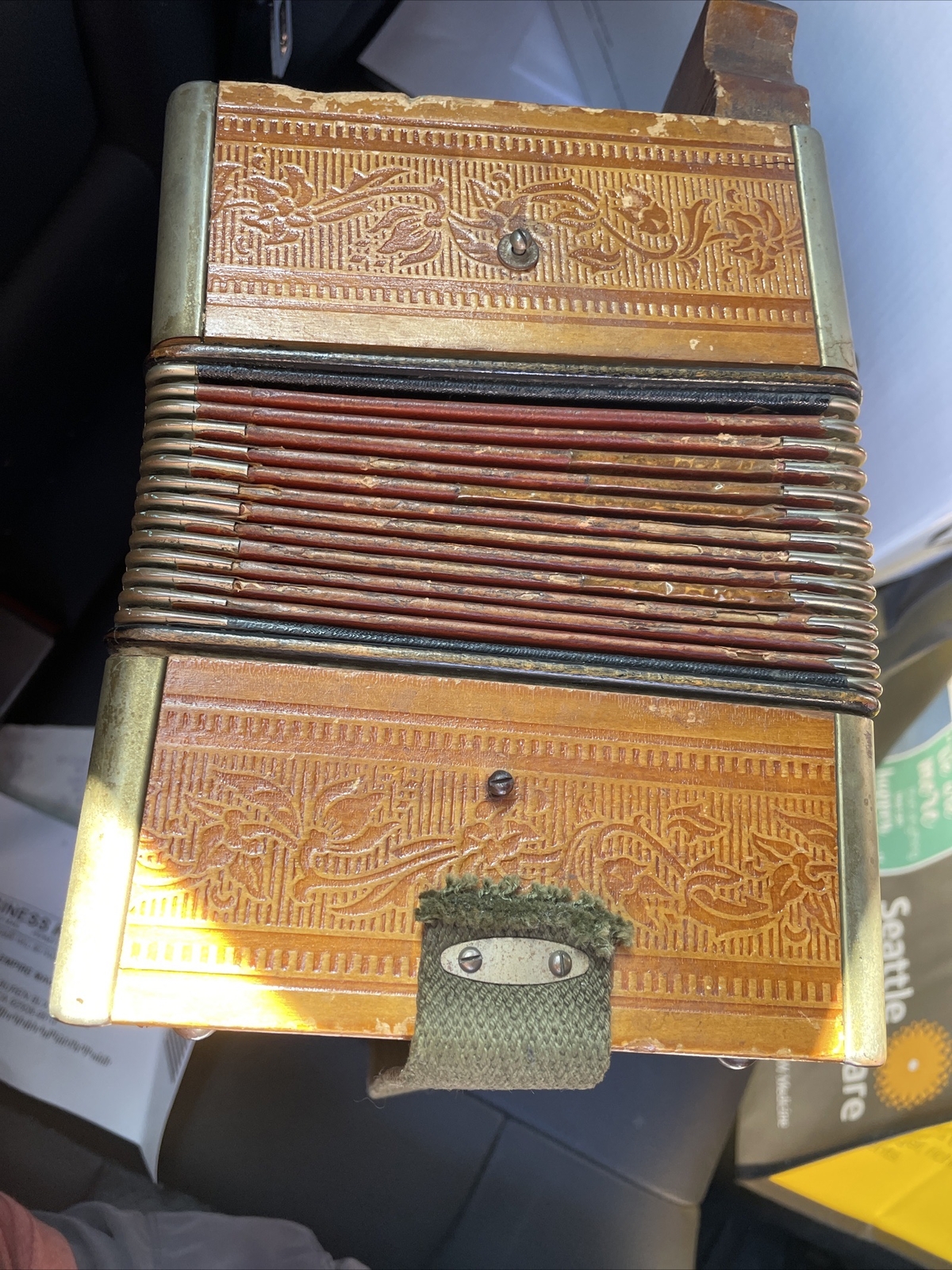 Antique Vintage Button Box Accordion Hohner | eBay