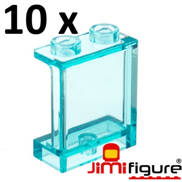 NEW 10 x LEGO Panel 1x2x2 w Side Supports Transparent Light Blue 87552 ...