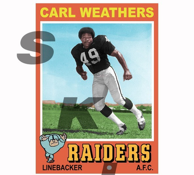 Carl Weathers Nfl Card