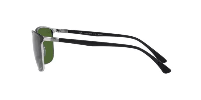 Unisex Ray-Ban RB 3686 9144/P1 (Black On Silver) - Polar Sunglasses | eBay
