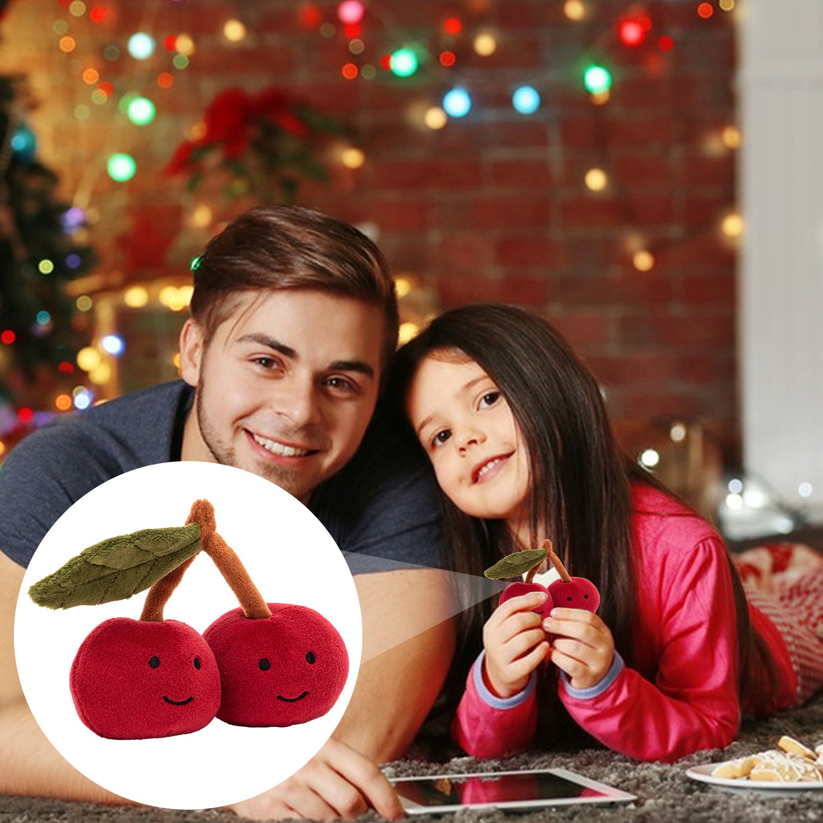 Jelly cat FABULOUS FRUIT CHERRY Soft Plush Food Toys Fun Stuffed ...