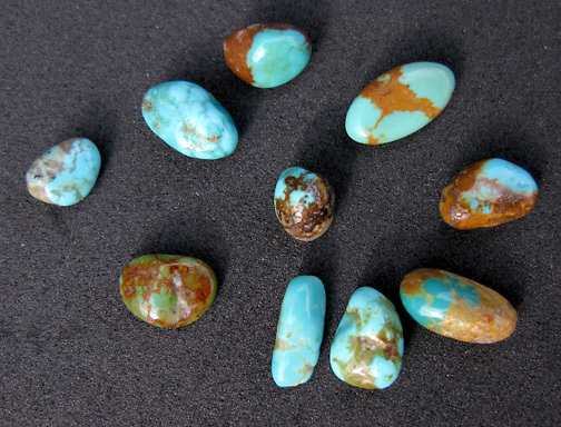 Kingman Specimen AZ Turquoise Natural Nugget LOT Rock Lapidary Crystal ...