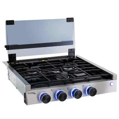 RecPro RV Built In Gas Cooktop | 3 Burners | RV Cooktop Stove Stainless ...