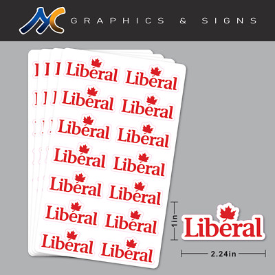 Elections Canada Liberal Party of Canada Label Stickers | eBay