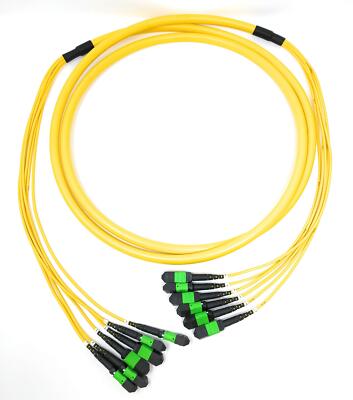 72 Fiber Trunk Cable MTP Female x 6-MTP Female x 6 Singlemode Straight ...