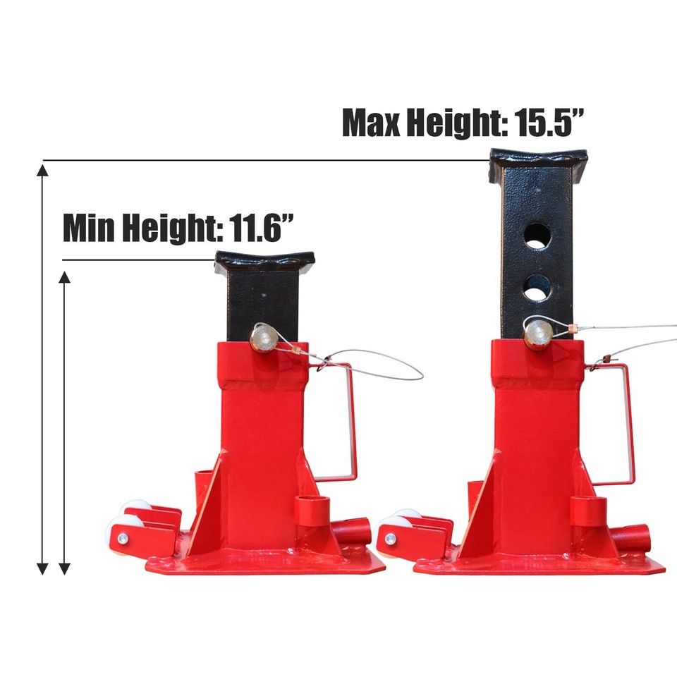 Torin 7 Ton (14,000 lb)Heavy Duty Jack Stands Pin Style Jack Stand 2 ...