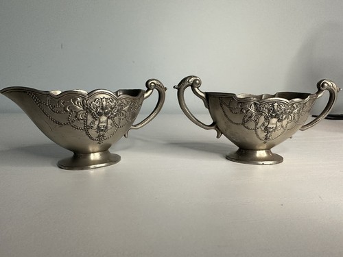 Vintage LADY CLAIRE silverplated suar creamer set C235 Japan | eBay