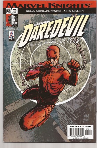 DAREDEVIL #26 - UNDERBOSS, PART 1 - ALEX MALEEV COVER - MARVEL COMICS ...