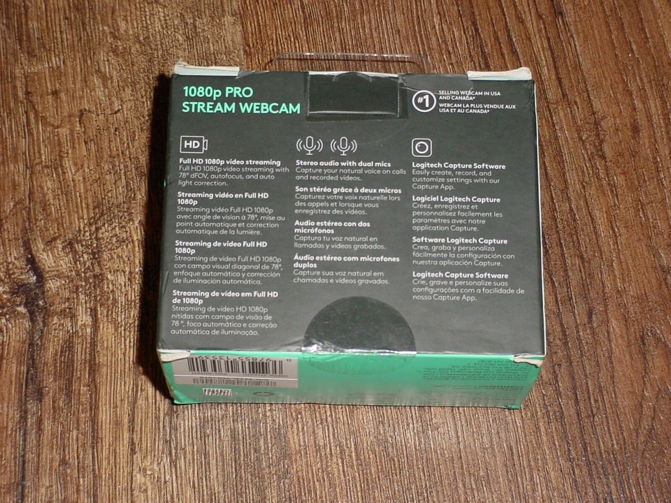 Logitech 1080p Pro Stream Webcam for HD Streaming at 1080p 30 FPS 960 ...