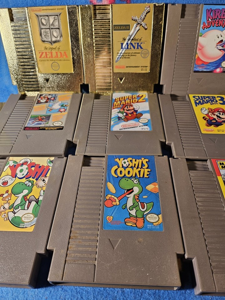 Nes Top Loader Bundle ***System, Dog Bone Controller, Manuals, 9 Games ...