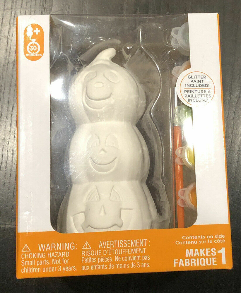 Creatology 3D Ceramic Kit Thanksgiving Stack Of Smiling Pumpkins Paint ...