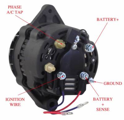 NEW ALTERNATOR FITS MOTOROLA MARINE INBOARD & STERNDRIVE VARIOUS MODELS ...