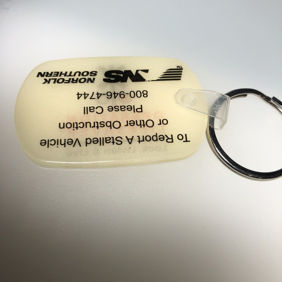 Norfolk Southern Train Railroad Track Grade Crossing Safety Keychain ...