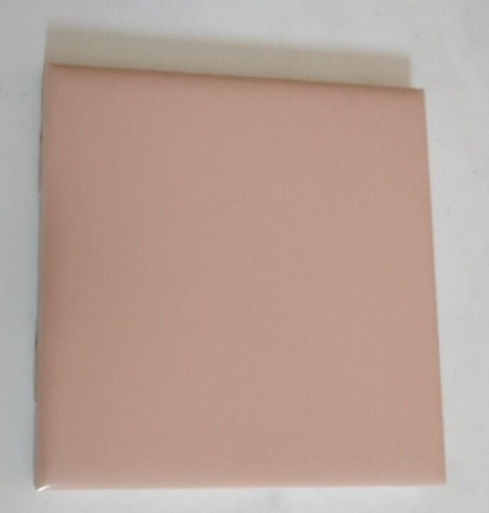 1 Wall Tile Mosaic USA 4-3/8" Square Satin Creamy Peach Pink Ceramic ...