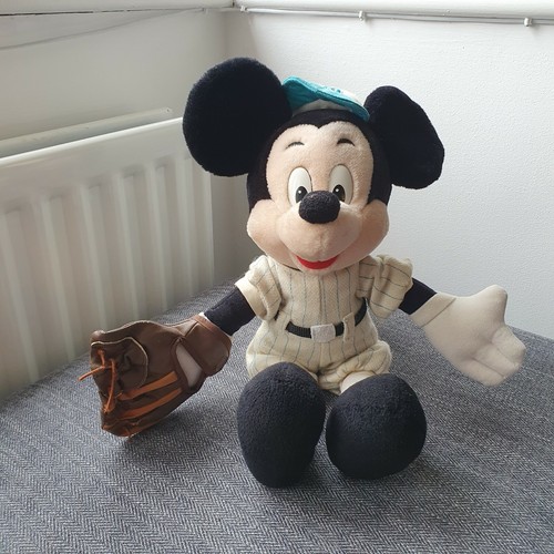 Vintage Disney Mickey Mouse Baseball Plush Walt Disney World Soft Toy ...