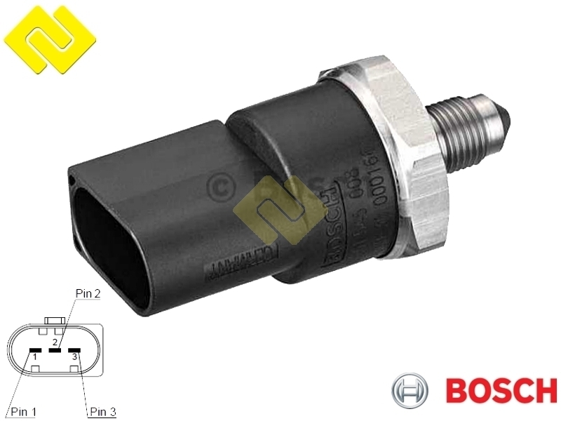 BOSCH 0261545059 ,0261545036 CR FUEL PRESSURE SENSOR Audi,VW 06D906051 ...
