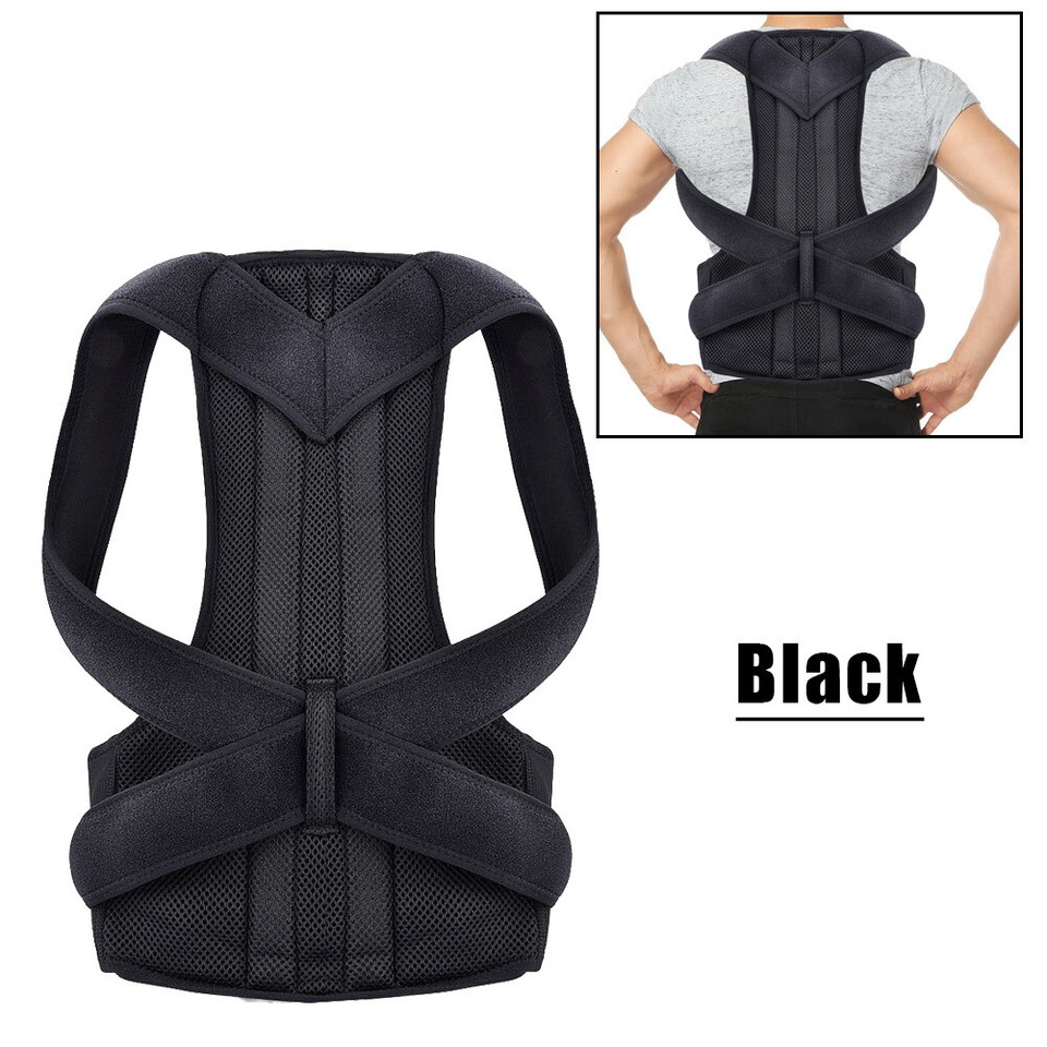 Back Posture Corrector Women Men Spine Back Support Upper and Middle ...