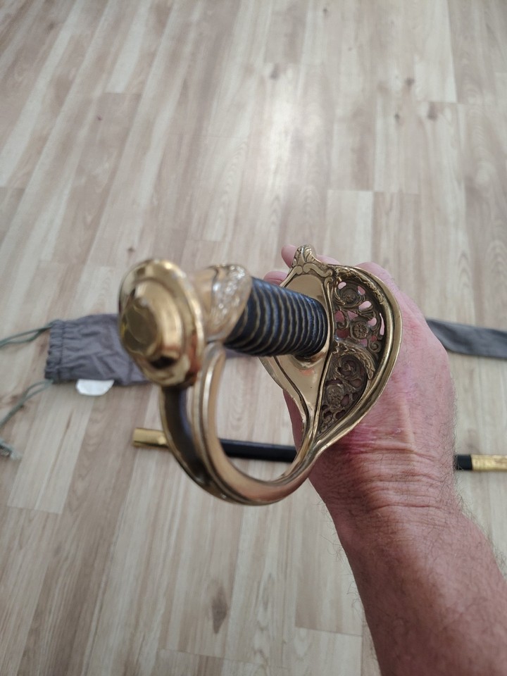 Genuine USMC NCO Ceremonial Dress Sword Sabre Atlanta Cutlery w ...