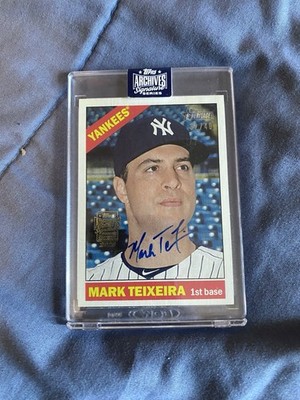 2020 Topps MLB Archives Mark Teixeira /40 On-Card Auto Baseball Card ...