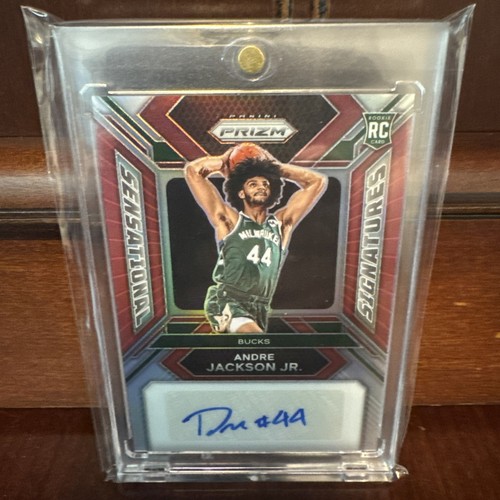 2023-24 ANDRE JACKSON JR AUTO PANINI PRIZM SENSATIONAL SIGNATURES RED ...